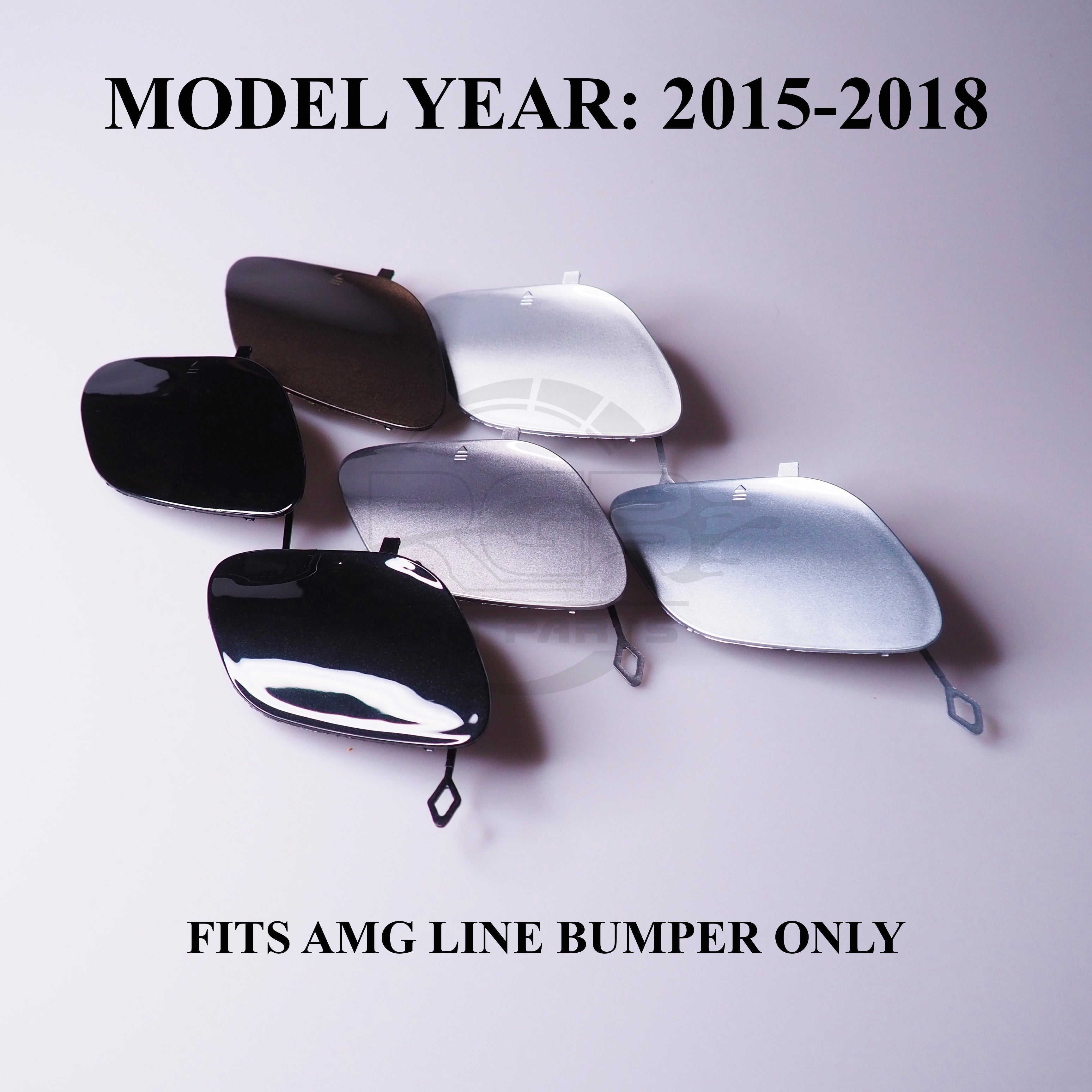 Painted Mercedes C Class W205 AMG Front Bumper Tow Hook Cover 15-18 Ch ...